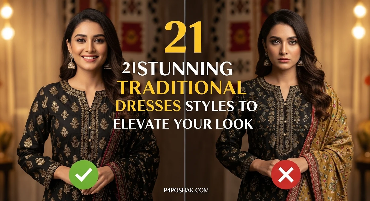 21 Stunning Traditional Dresses Styles to Elevate Your Look - P4Poshak