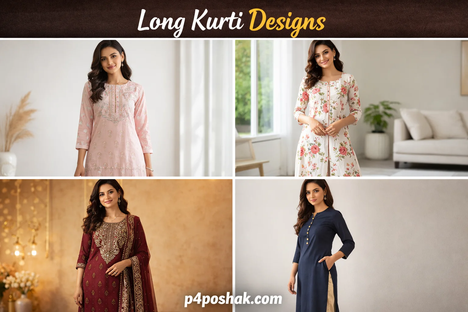 21 Latest Trendy Long Kurti Designs 2026: Chic Kurti Trends to Rock ...